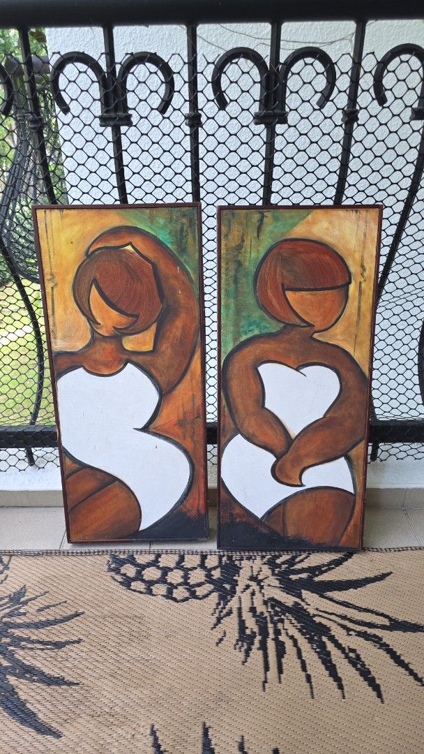 Abstract Art Painting Set, Hobbies & Toys, Art & Prints on Carousell