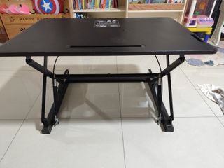 2 x Omnidesk Height Adjustable Standing Desk - Black, Furniture & Home ...