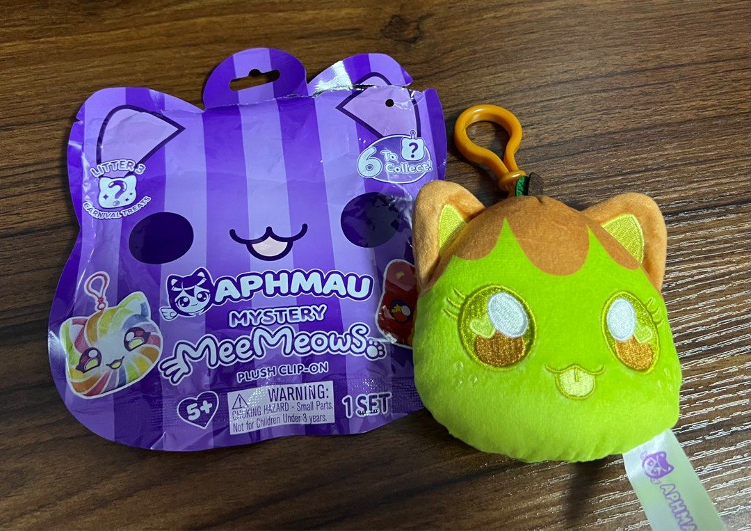 Aphmau Mystery MeeMeows Plush Clip-On, Hobbies & Toys, Toys & Games on ...