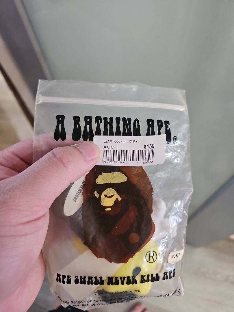 BAPE Plush Toy - Brown & Yellow, Hobbies & Toys, Toys & Games on Carousell