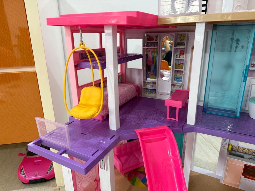 Barbie Dreamhouse with Accessories and Barbie extra surprise fashion ...