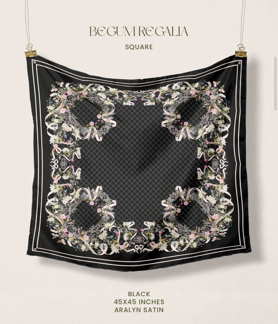 Begum Regalia - Shawl and Bawal (Pre-order), Women's Fashion, Muslimah ...