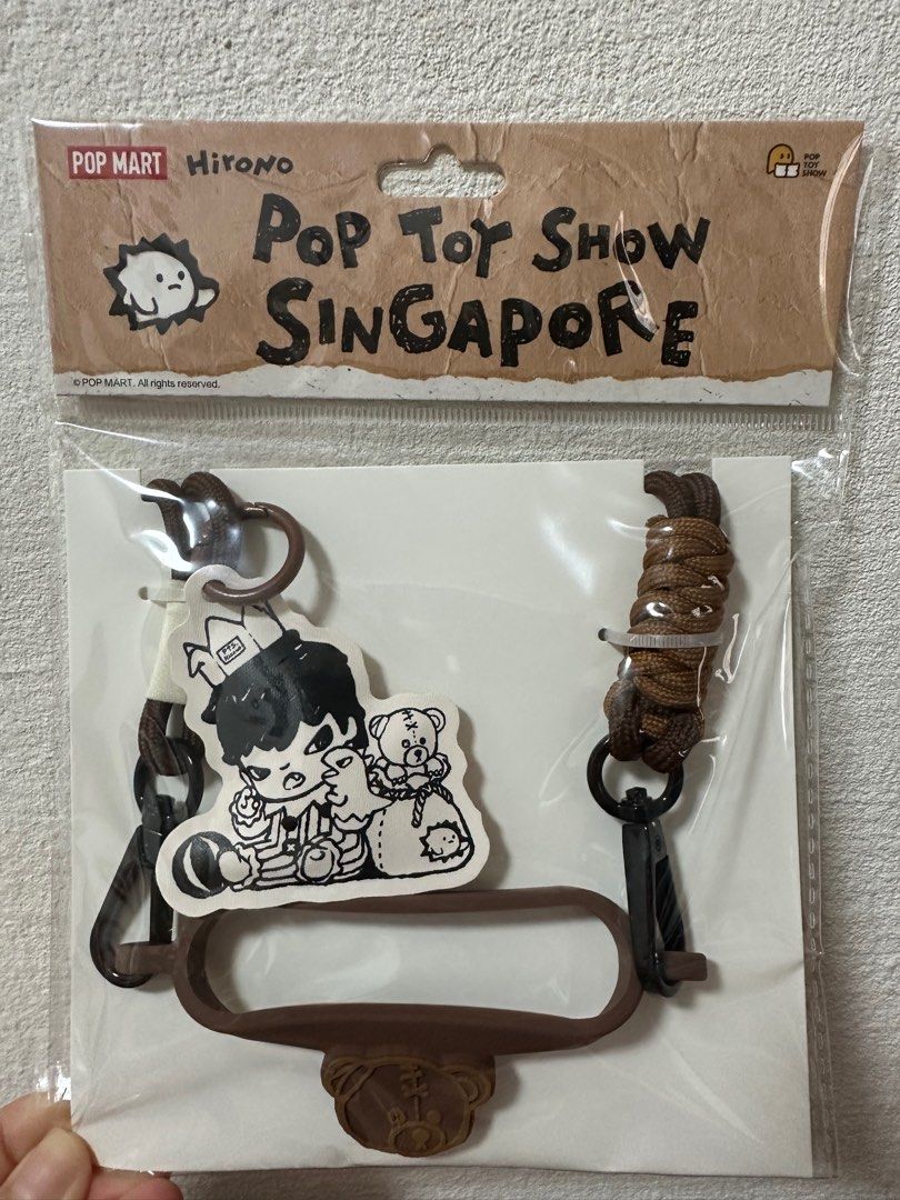 [BNIP] Popmart Hirono Pop Toy Show Singapore Back to Play - Cup Strap ...