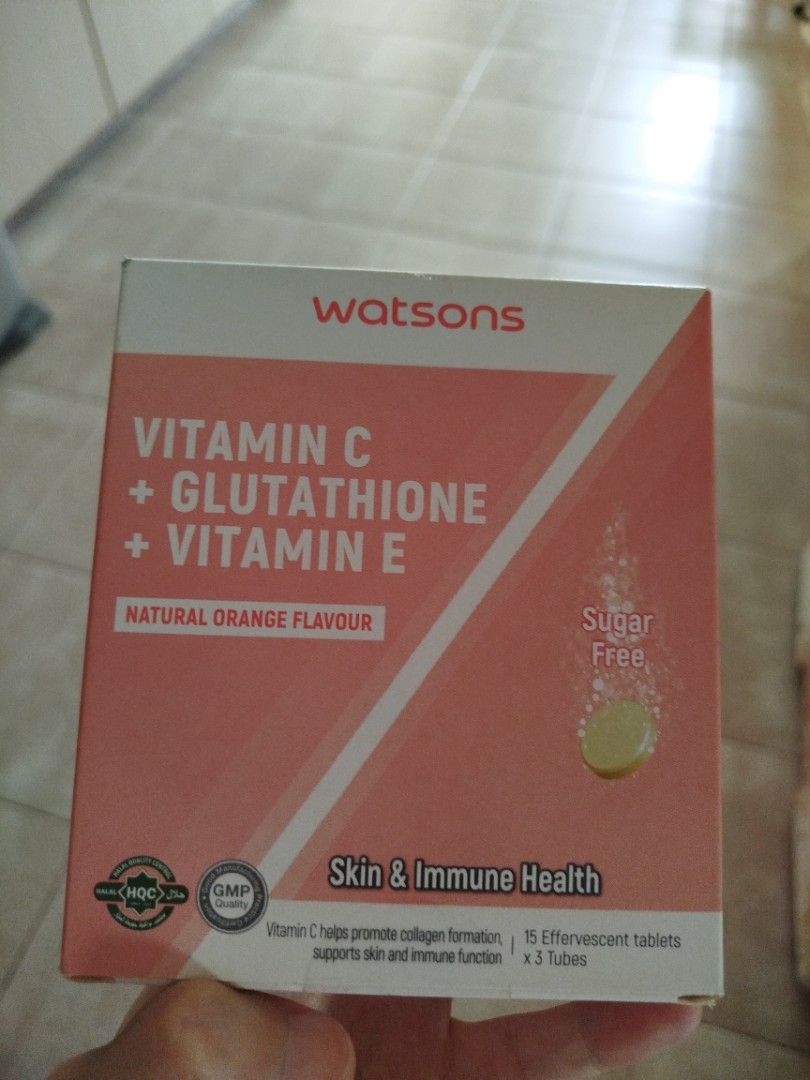 Brand new Watson's vitamin c glutathione vitamin E effervescent tablets ...