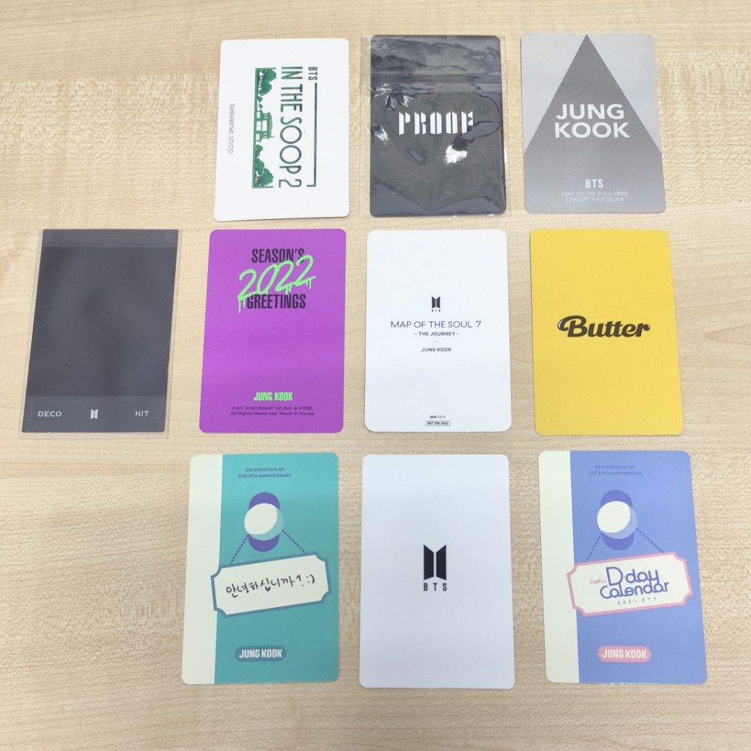 BTS JUNGKOOK JK PHOTOCARD OFFICIAL VARIOUS ALBUM proof in the soop ...