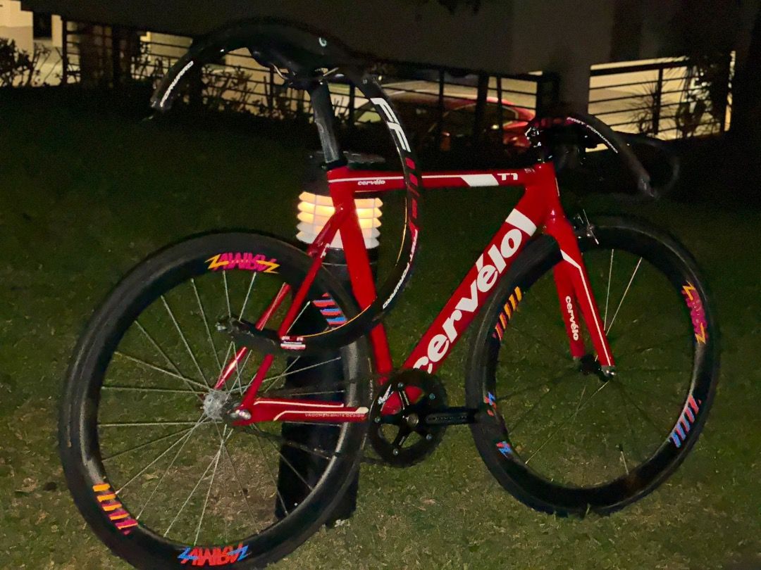 Cervelo t1 fixie track frameset, Sports Equipment, Bicycles & Parts ...