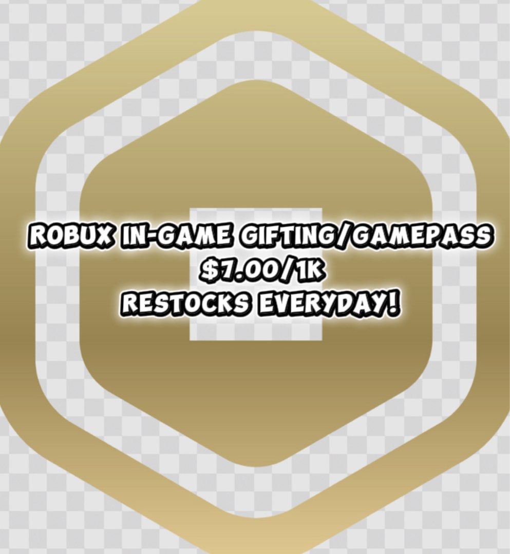 [CHEAPEST] Robux 1K = $7.00(GAMEPASS and GIFT) - Cheapest Robux Roblox ...