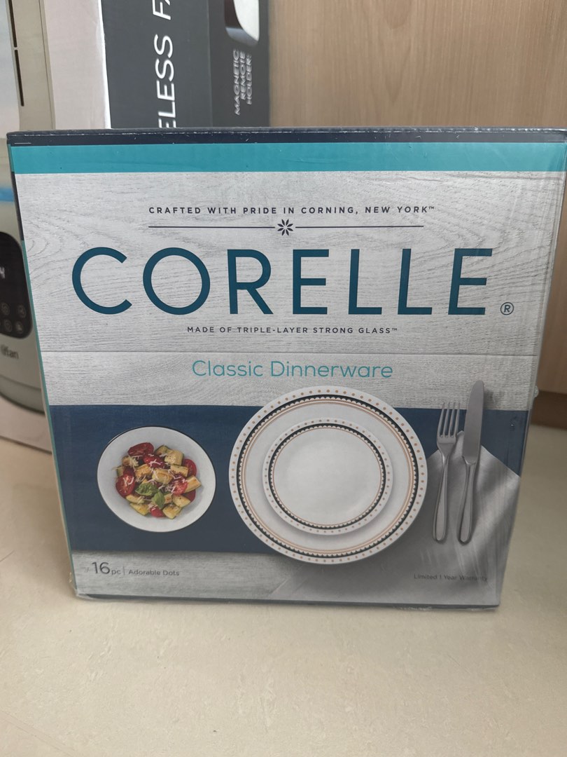 Corelle Classic Dinnerware Set - 16 Pieces, Furniture & Home Living ...
