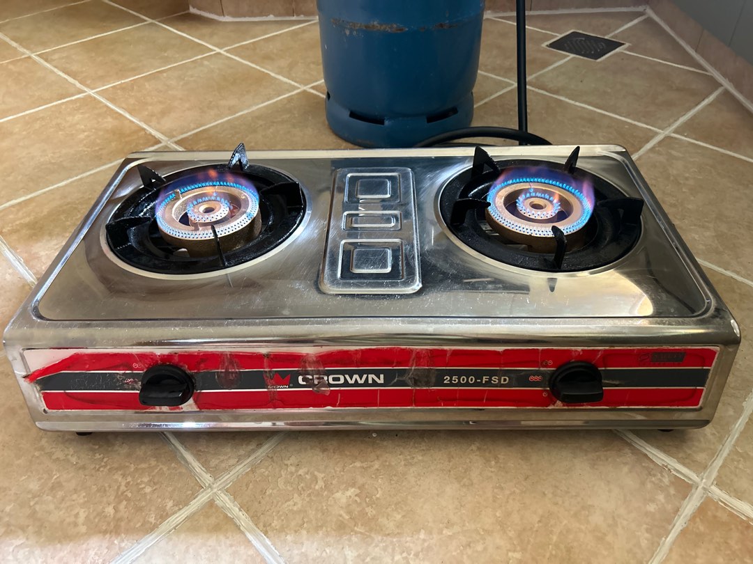 Crown 2500 LPG Double Burner Stove, TV & Home Appliances, Kitchen ...