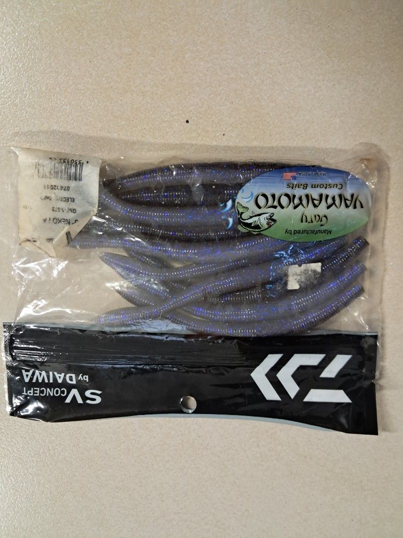 Daiwa X Gary Yamamoto 5" Neko Fat Fishing soft plastic Lures, Sports ...