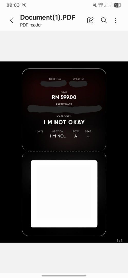 Day 2 I'm Not Okay (Standing Zone) x2 MCR Ticket, Tickets & Vouchers ...