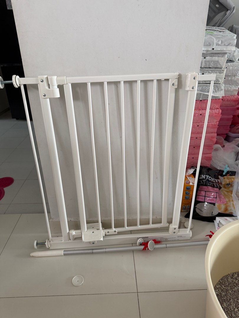 Demby Group White Safety Gate, Babies & Kids, Baby Nursery & Kids ...