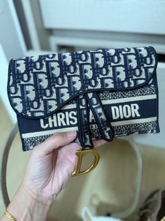 Dior Chain Saddle Sling, Luxury, Bags & Wallets on Carousell