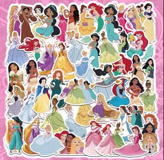 5 Sheets Cartoon Disney Princess / Paw Patrol / Peppa Stickers, Hobbies ...