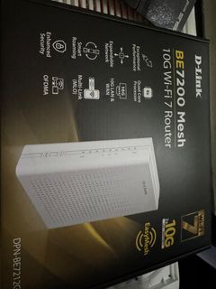 D-Link BE7200 Mesh 10G Wi-Fi 7 Router, Computers & Tech, Parts ...