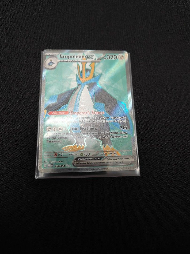 Empoleon ex #114 Pokemon Phantasmal Flames, Hobbies & Toys, Toys ...