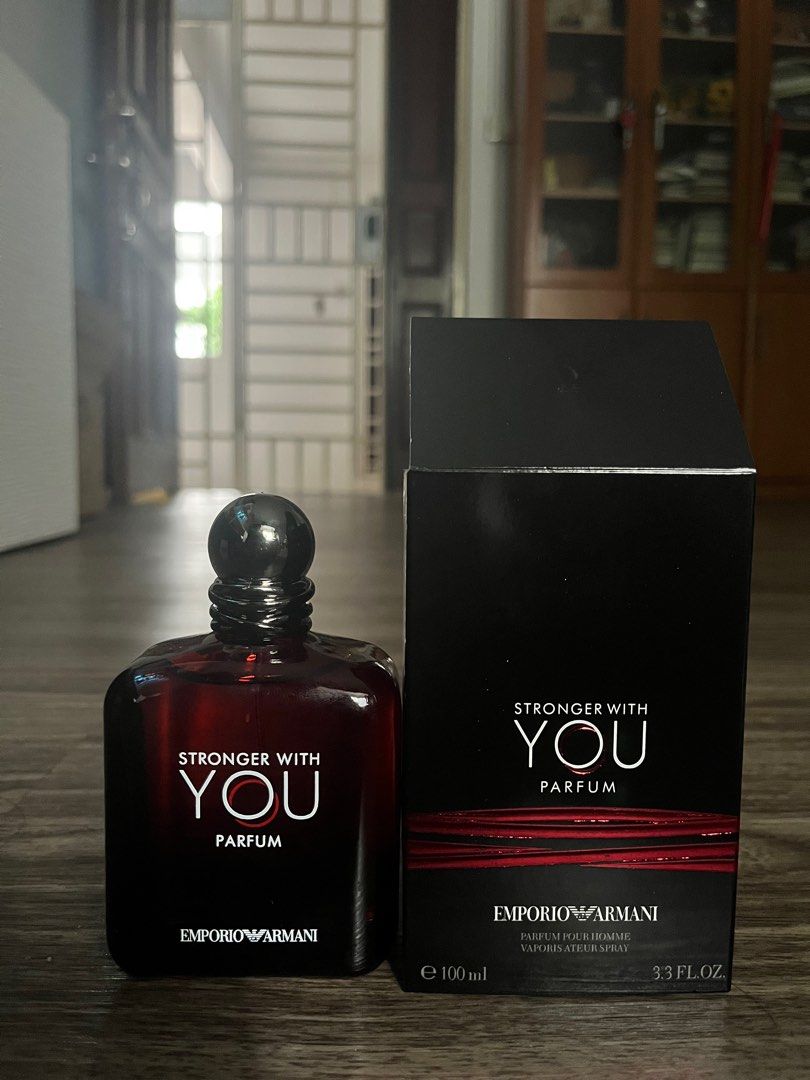Emporio Armani Stronger With You Parfum 100ml, Beauty & Personal Care ...