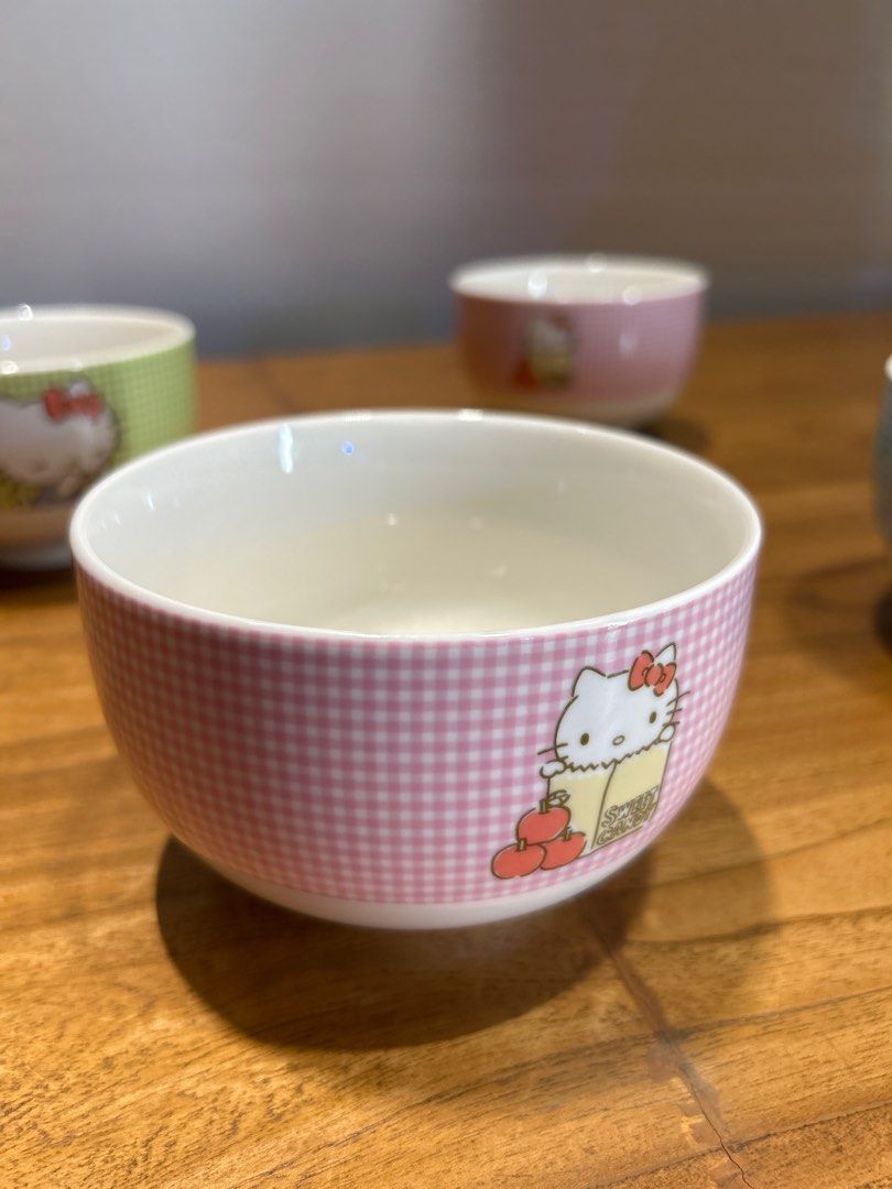 Hello Kitty Ceramic Bowls - Set of 5, Furniture & Home Living ...