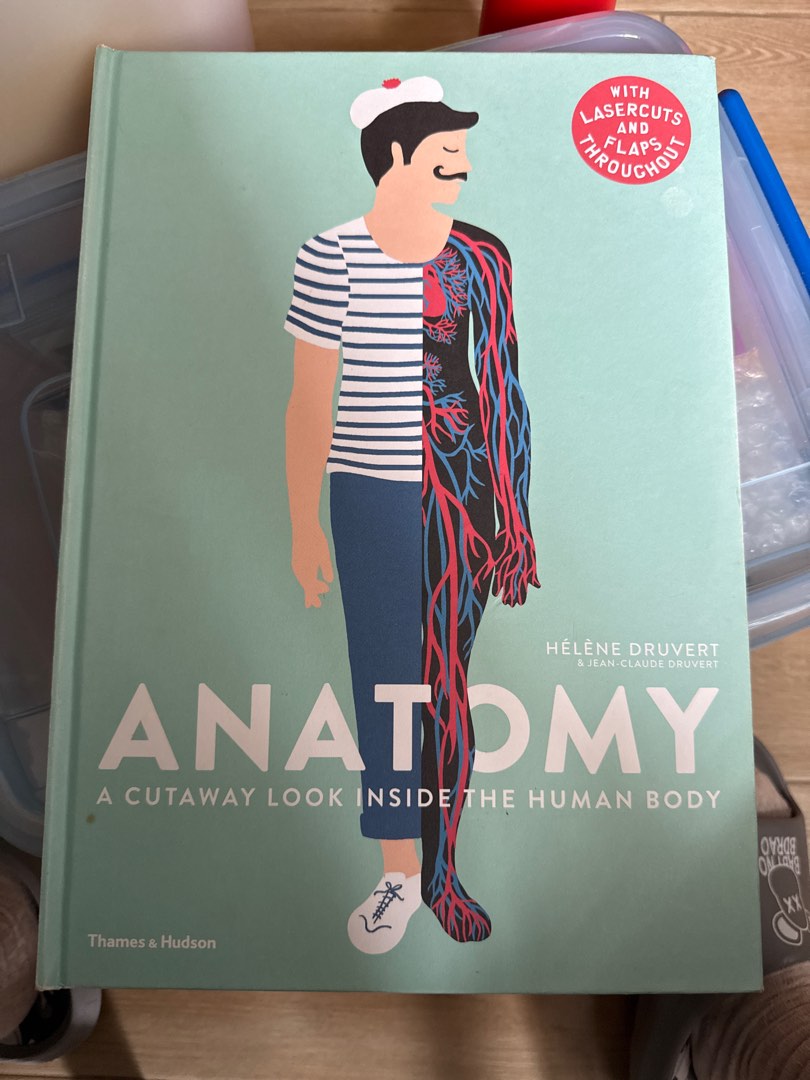 Hélène Druvert Anatomy 互動解剖學, 興趣及遊戲, 書本 & 文具, 教科書 - Carousell