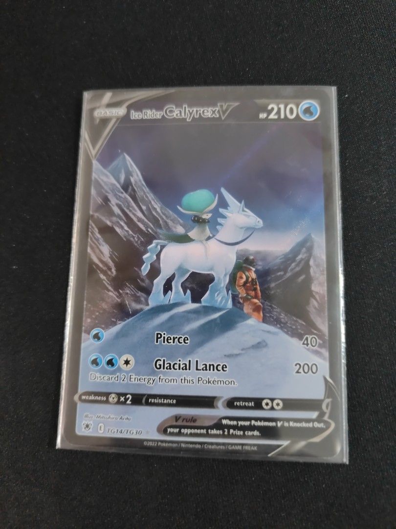 Ice Rider Calyrex V Pokemon Card, Hobbies & Toys, Toys & Games on Carousell