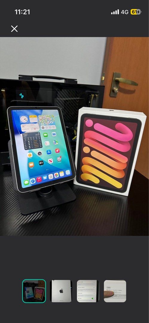 Ipad mini 7 (A17 Pro) 128 LTE starlight Black 128GB, Mobile Phones ...