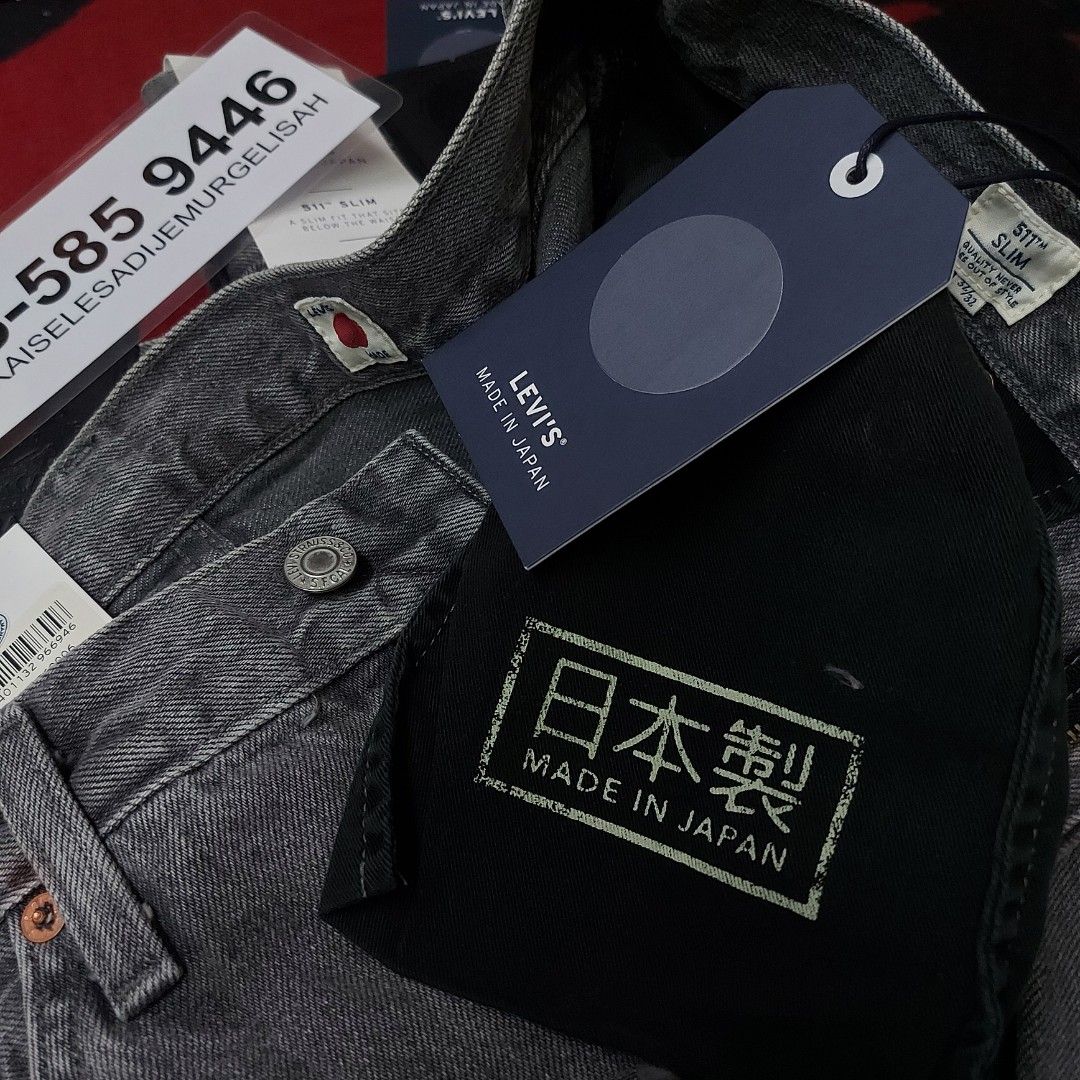 LAVI'S 511 SLIM SELVEDGE DENIM ORIGINAL (MADE IN JAPAN), Men's Fashion ...