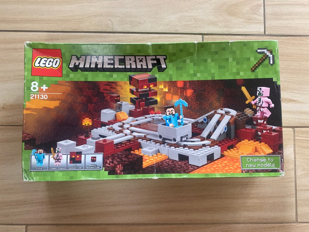 LEGO Minecraft 21130 The Nether Railway, Hobbies & Toys, Toys & Games ...