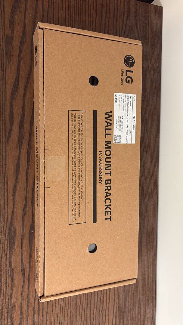 LG WB21LMB Wall Mount Bracket, 家庭電器, 電視 & 其他娛樂, 電視組件及配件 - Carousell