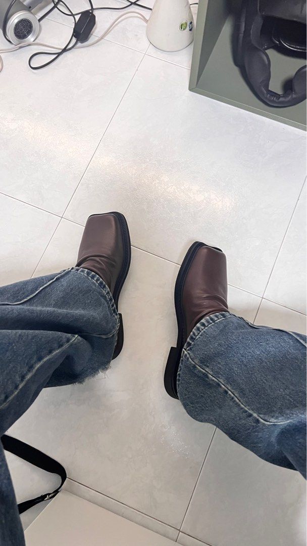 Marlon Crease Boots - Brown Squared Toe, Men's Fashion, Footwear, Boots ...