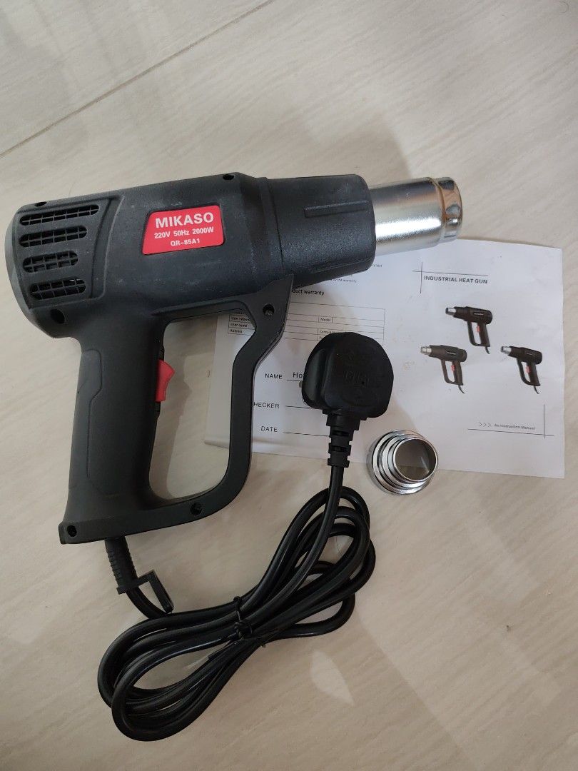 Mikaso Industrial Heat Gun, Furniture & Home Living, Home Improvement ...
