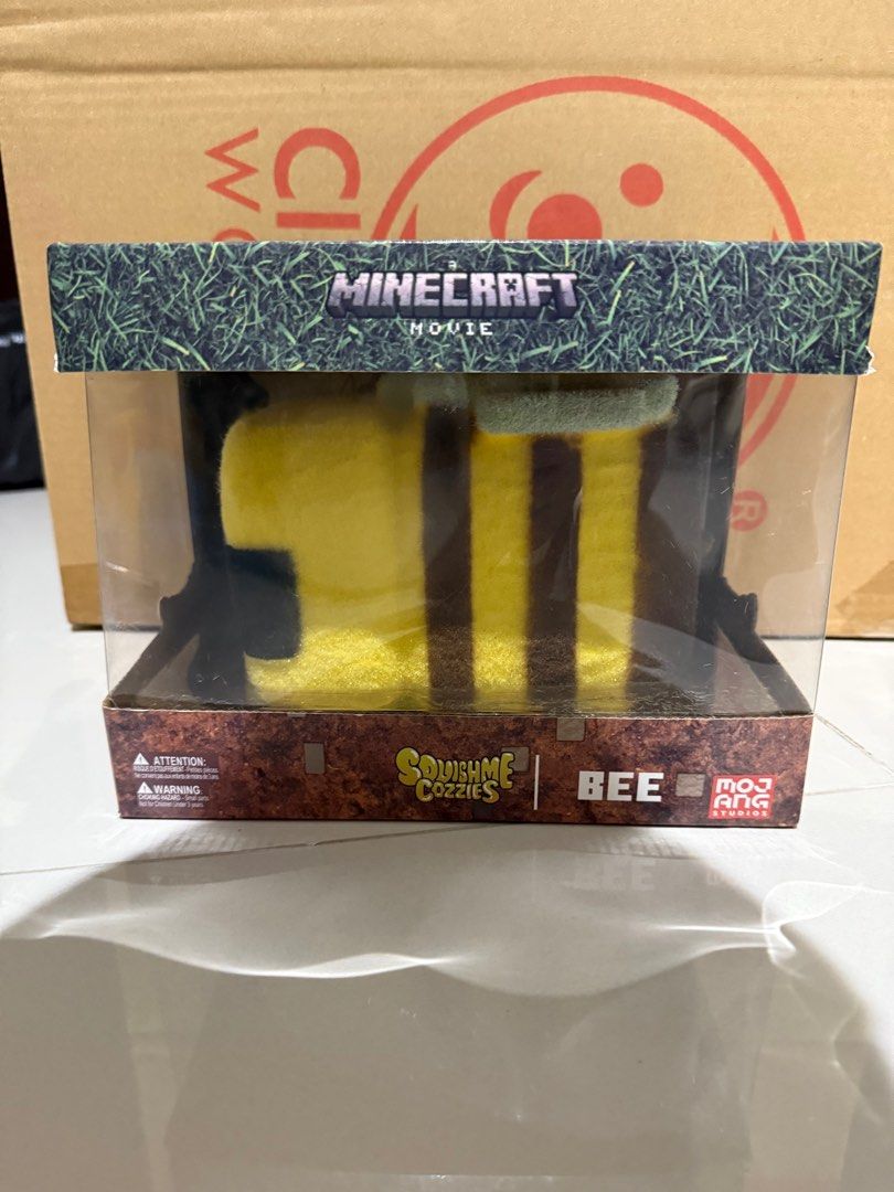 Minecraft Movie SquishMe Cozzie Bee Plush Toy, Hobbies & Toys, Toys ...