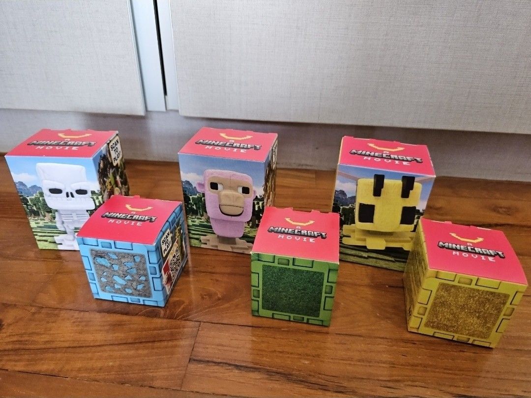 Minecraft Movie Toys - McDonald's Happy Meal, Hobbies & Toys, Toys ...