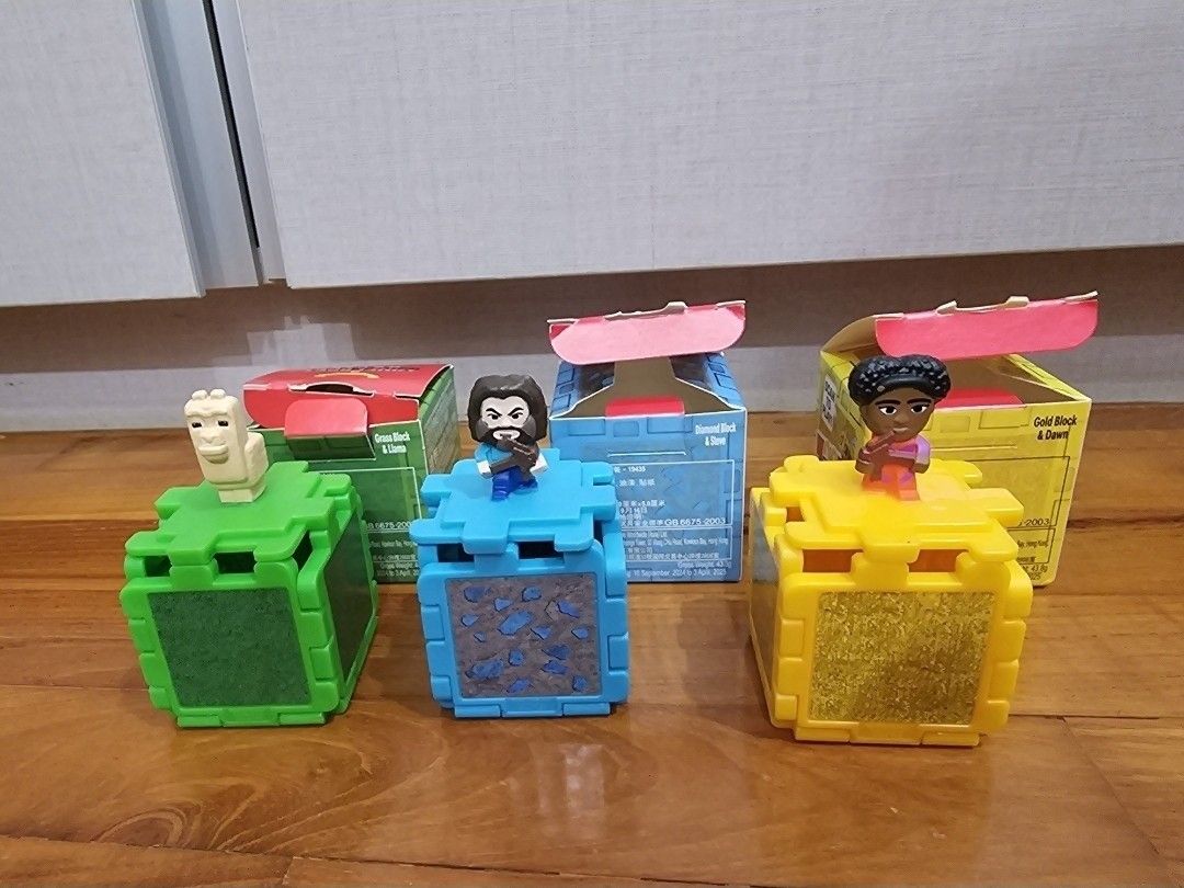 Minecraft Movie Toys - McDonald's Happy Meal, Hobbies & Toys, Toys ...