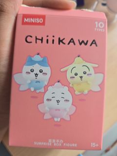 MINISO Chiikawa face changing / happy pal blind box kurimanju, Hobbies ...