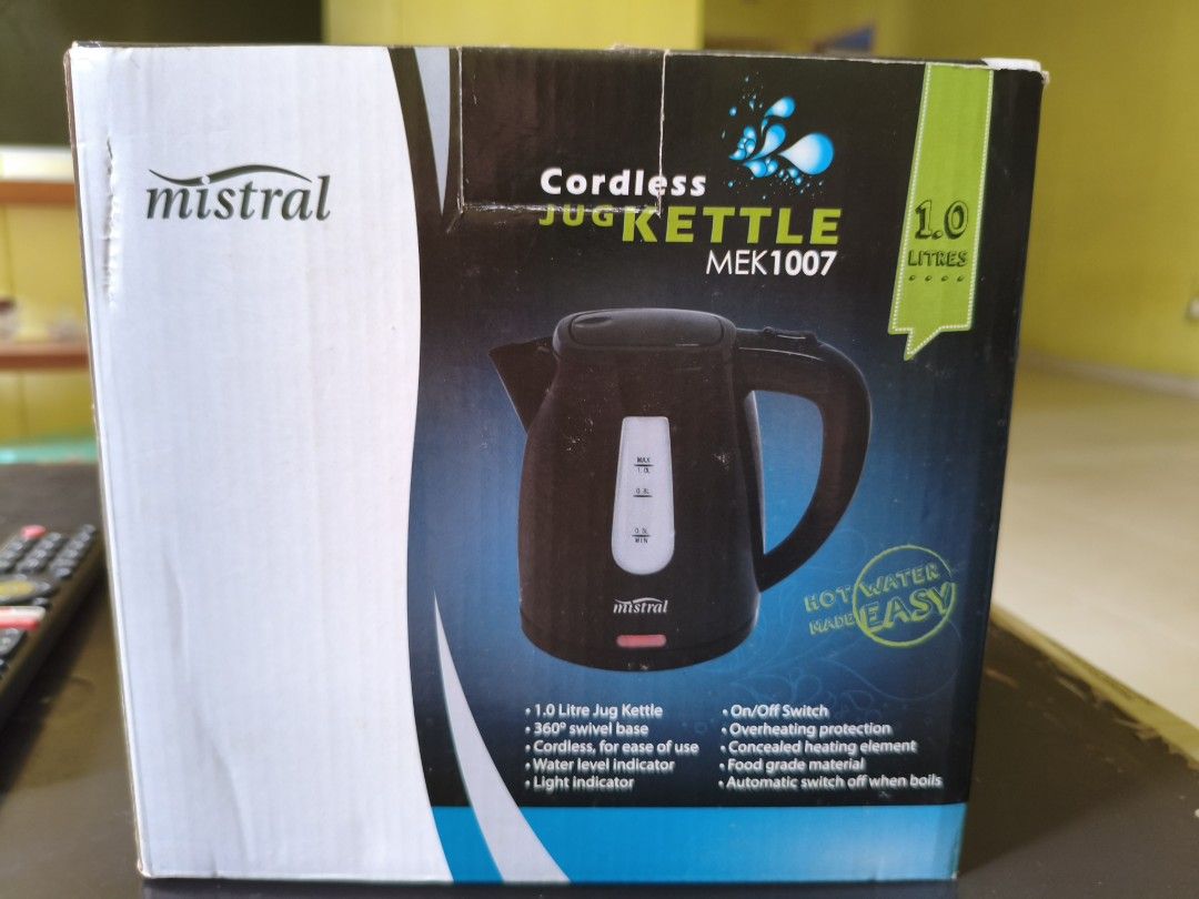 Mistral Cordless Jug Kettle MEK1007 - Brand New, TV & Home Appliances ...