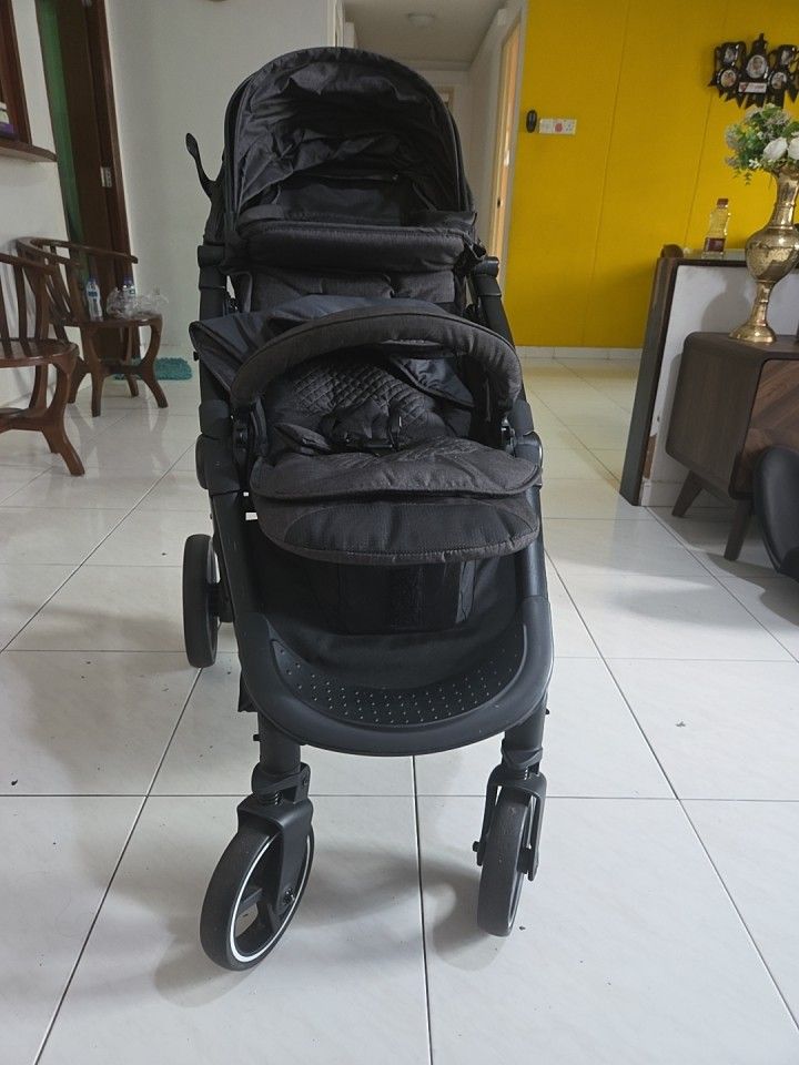 Nachuraru baby Stroller - Black, Babies & Kids, Going Out, Strollers on ...