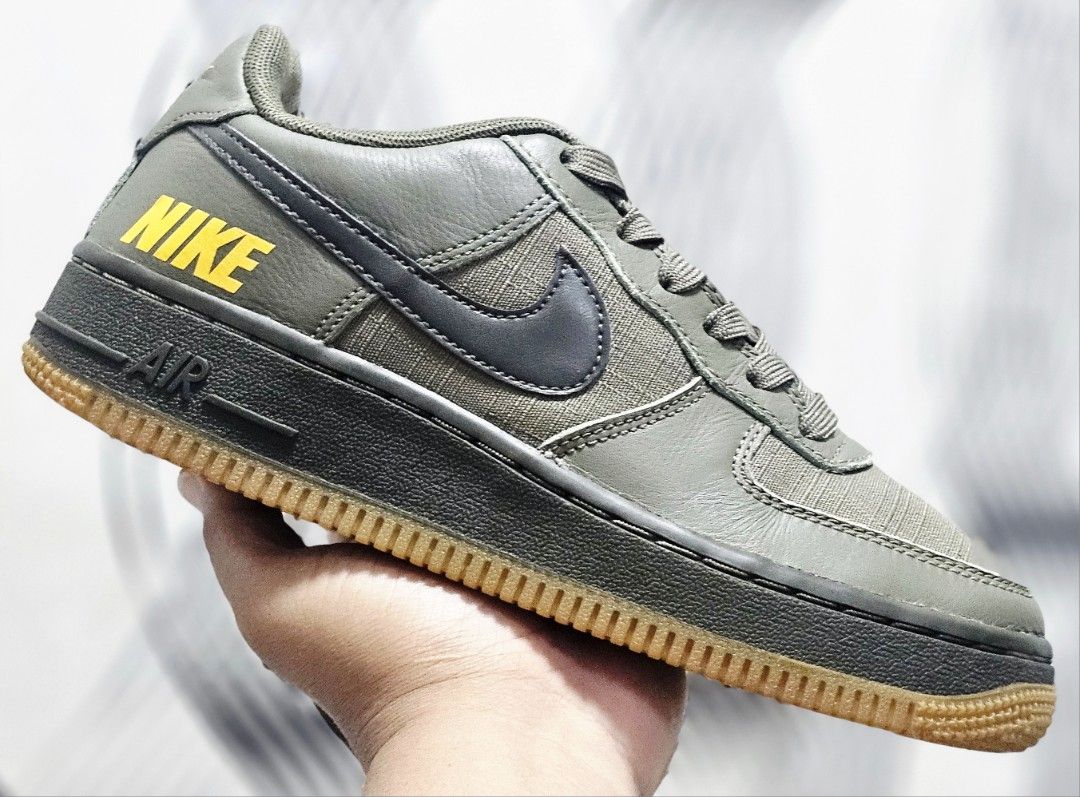 NIKE AIR FORCE 1 LOW LV8 GS GORE-TEX OLIVE, Babies & Kids, Babies ...