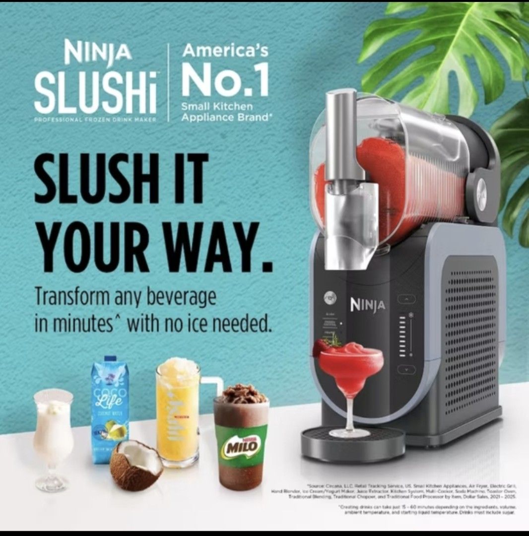 Ninja SLUSHI Professional Frozen Drink Maker FS301SM, TV & Home ...