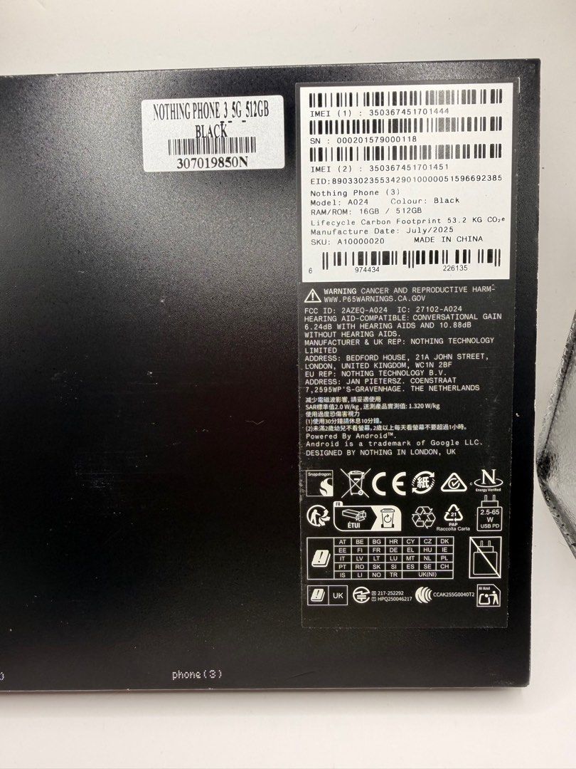 Nothing Phone 3 Black 512GB, Mobile Phones & Gadgets, Mobile Phones ...