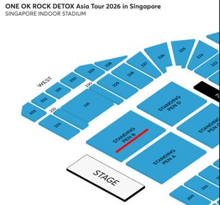 ONE OK ROCK DETOX Asia Tour 2026 Singapore - Standing Pen C, Tickets ...
