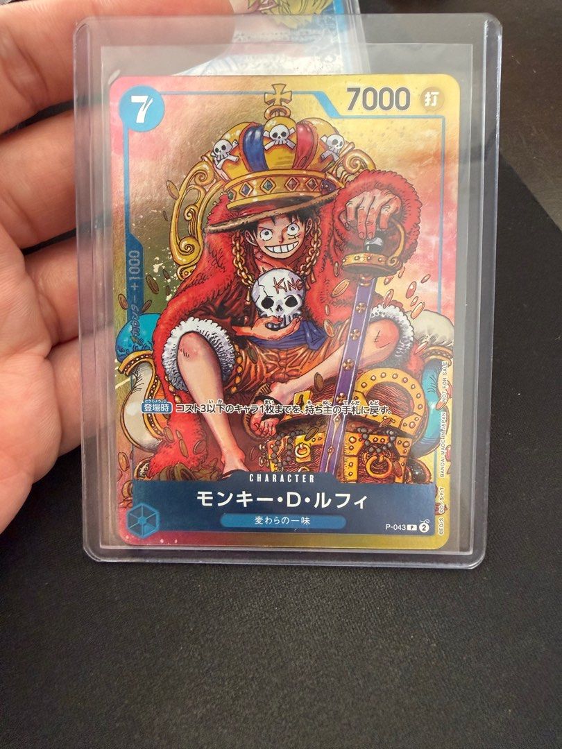 One Piece Card Game - Monkey D. Luffy P-043, Hobbies & Toys, Toys ...