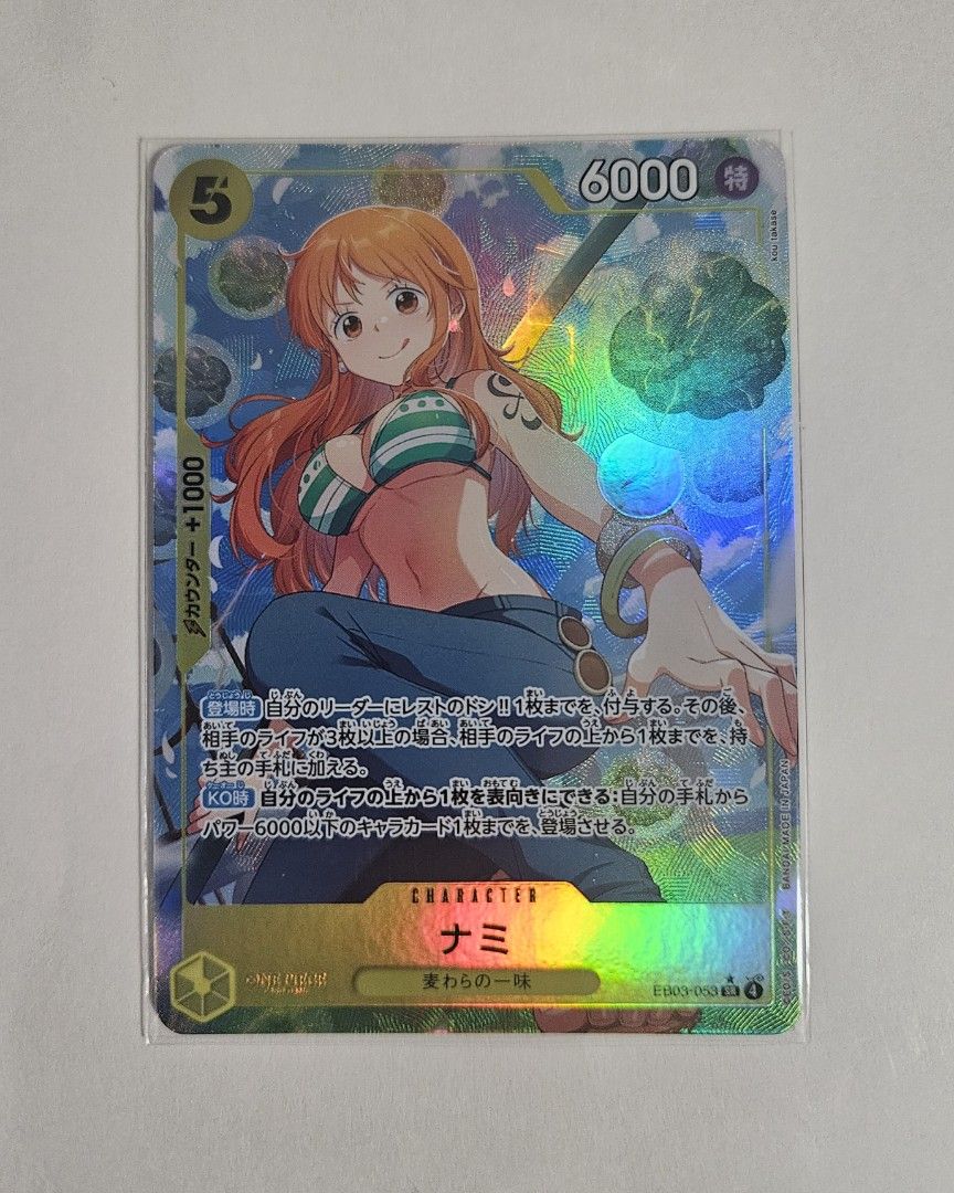 One Piece Card Game - Nami Parallel Art EB03-053, Hobbies & Toys, Toys ...