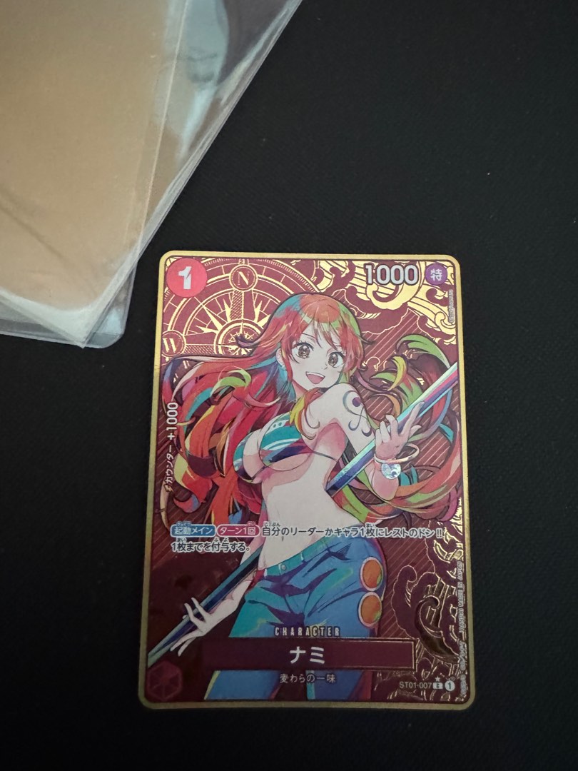 One Piece Card Game tcg - Nami ST01-007 promo storage box set parallel ...
