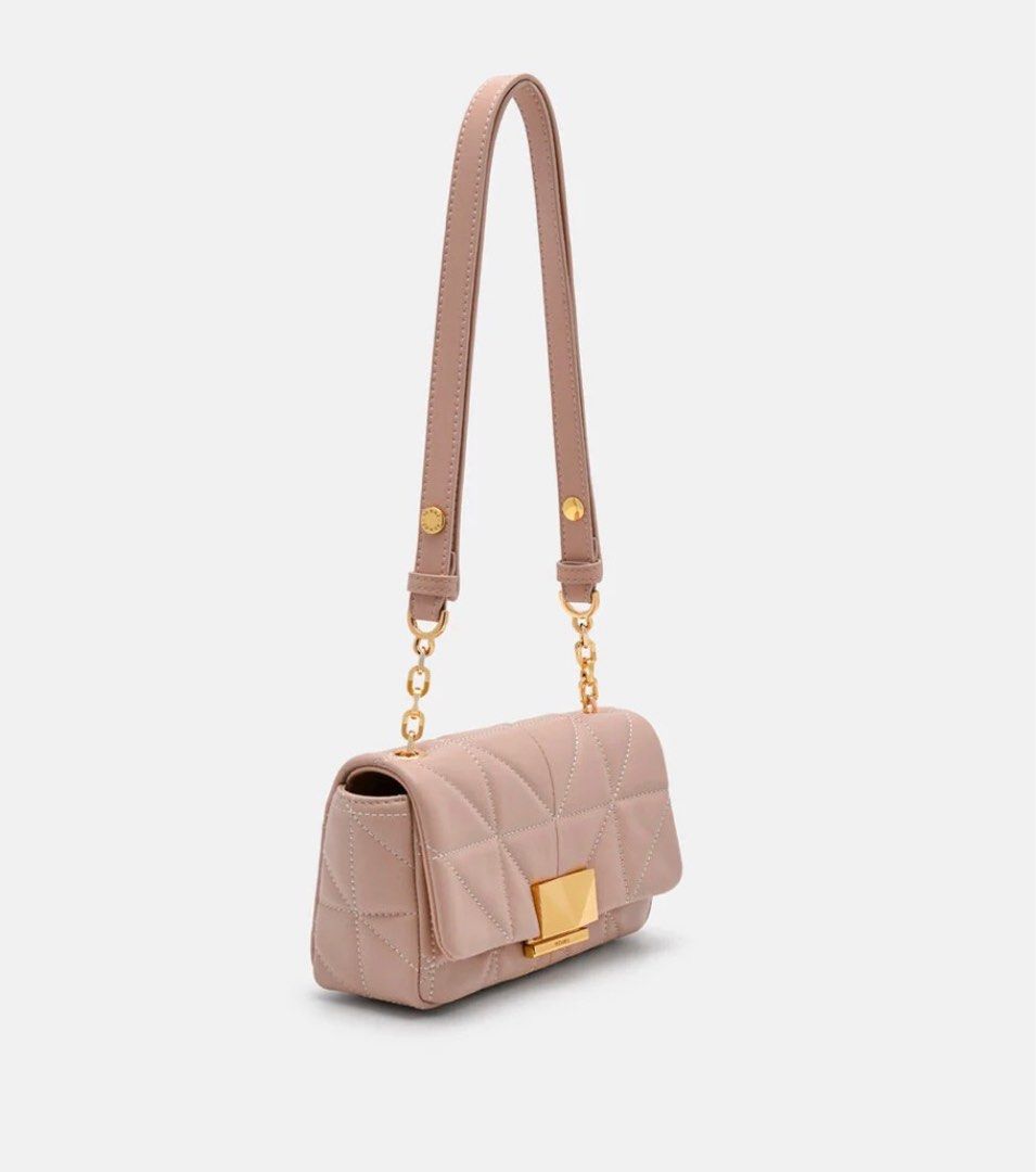 PEDRO Studio Leather Mini Shoulder Bag in Pixel - Nude, Women's Fashion ...