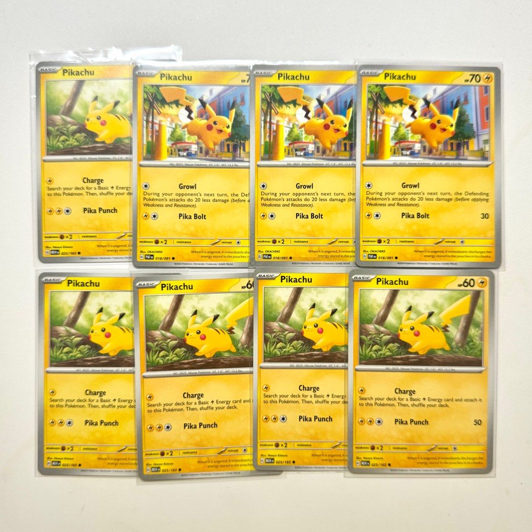 $1.30 Pikachu Pokemon Cards 18/91 and 25/165, Hobbies & Toys, Toys ...