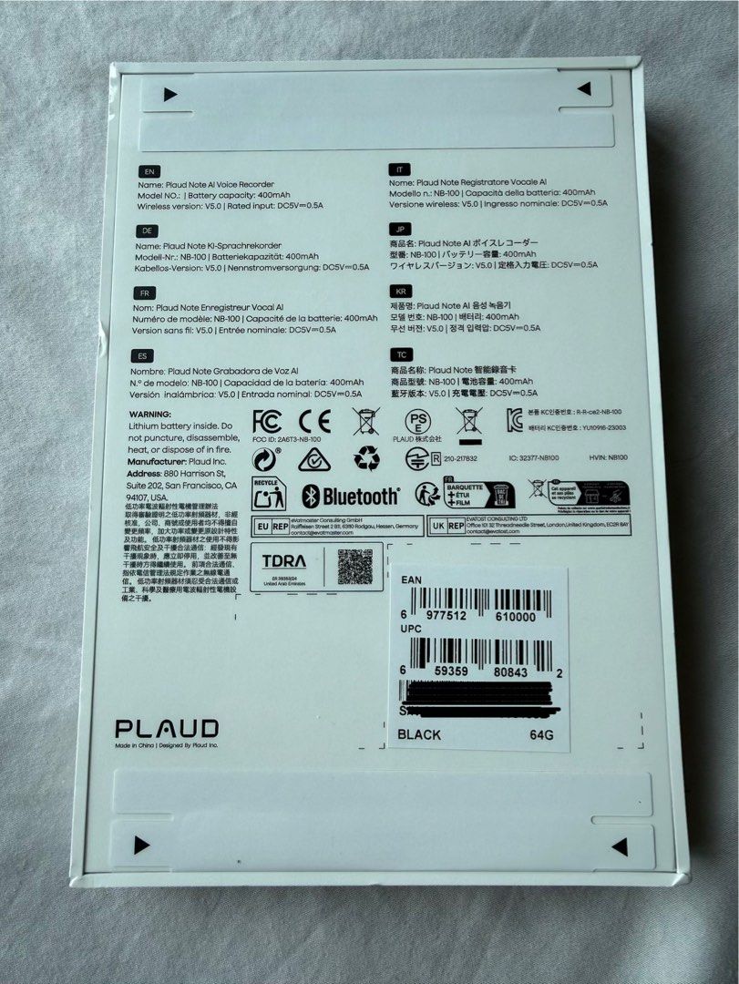 Plaud Note AI Note Taker - Brand New, Computers & Tech, Office ...