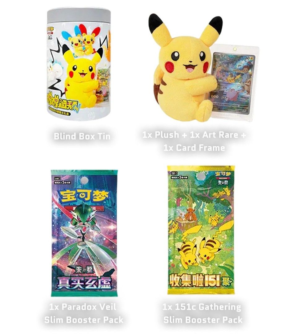 Pokemon 2025 Scarlet & Violet Nuzzle Series Plush Toy Card Display ...