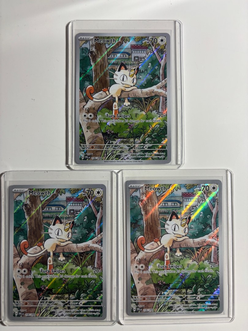 Pokemon TCG Meowth Card, Hobbies & Toys, Toys & Games on Carousell