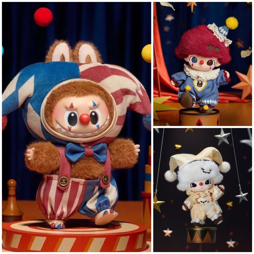 Pop Mart Why So Serious Vinyl Plush Pendant (Labubu Juggling Clown ...