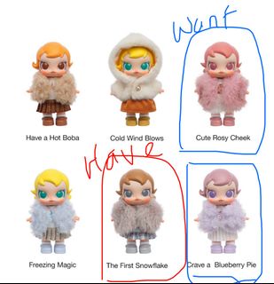 Pop Mart Baby Molly Lanyard Blind Box “ Cold Wind Blows”, Hobbies ...